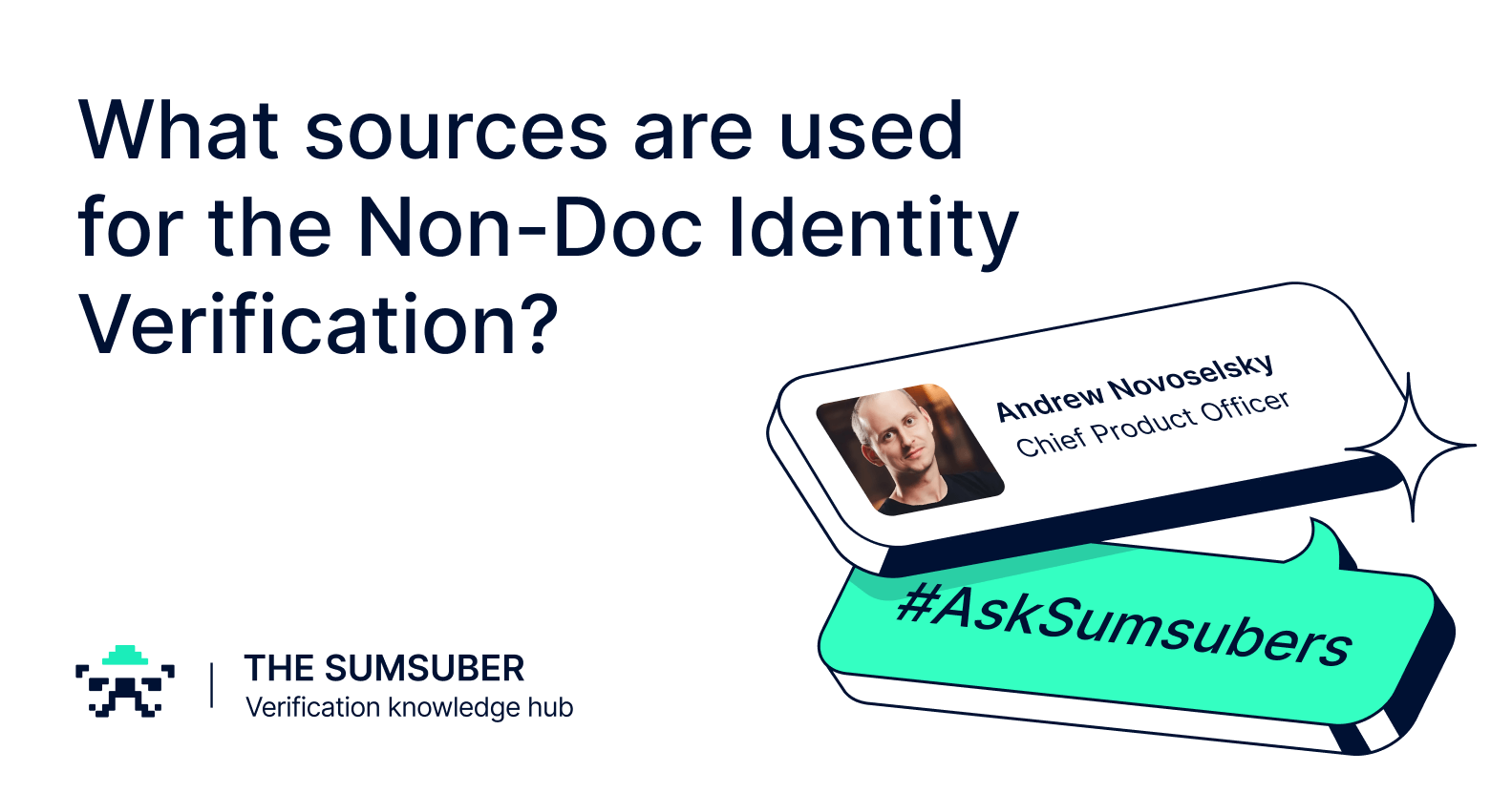 What sources are used for Non-Doc Identity Verification? | The Sumsuber