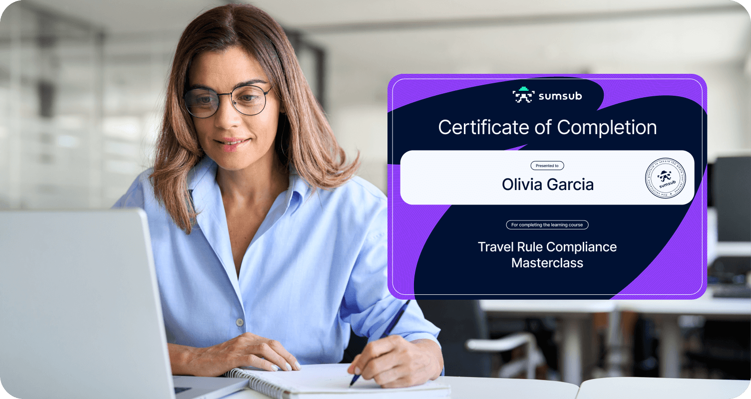 Sumsub Learning Center: Travel Rule Course | Sumsub Sumsub Learning Center: Travel Rule Course | Sumsub